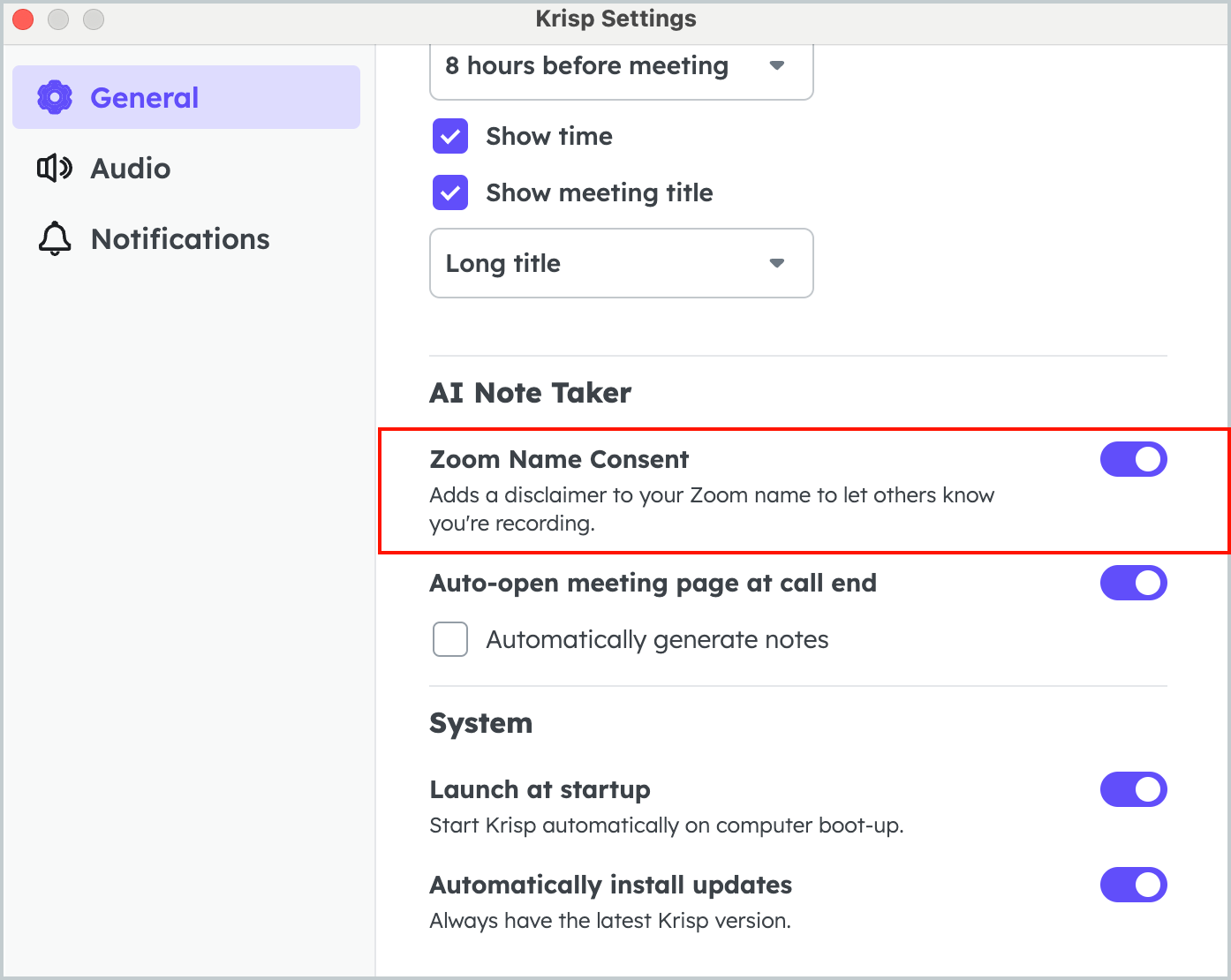 Recording your meetings with Krisp – Krisp Help