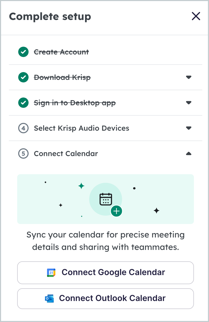 Connecting your Calendar to Krisp – Krisp Help