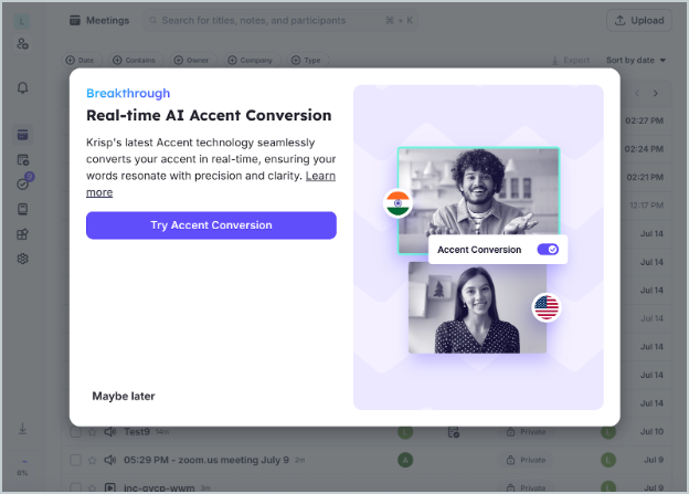 Accent Conversion for Krisp AI Meeting Assistant (Beta) – Krisp Help