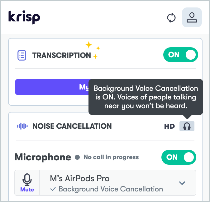 Background Voice Cancellation with Krisp – Krisp Help