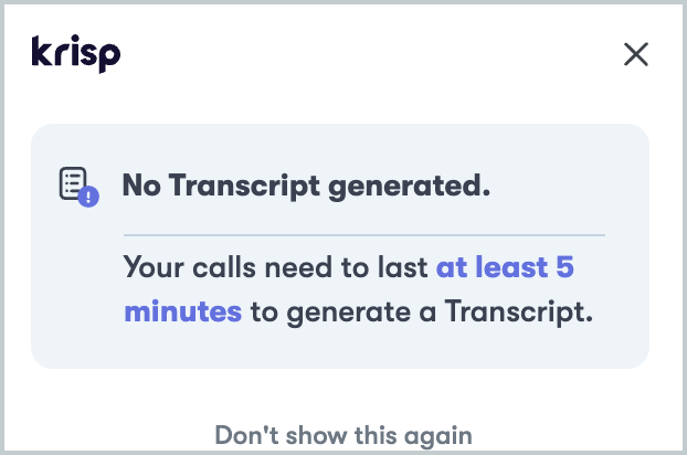 Krisp notifications – Krisp Help